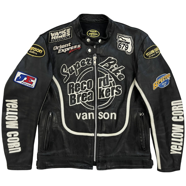 Vanson Leathers x Yellow Corn Motorcycle Racer Jacket - XL – Known Source