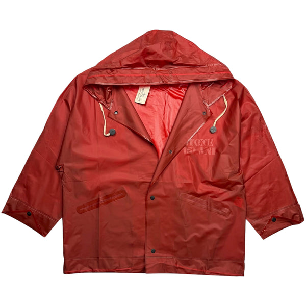 S/S 88 Stone Island PVC Rain Jacket - Red – Known Source